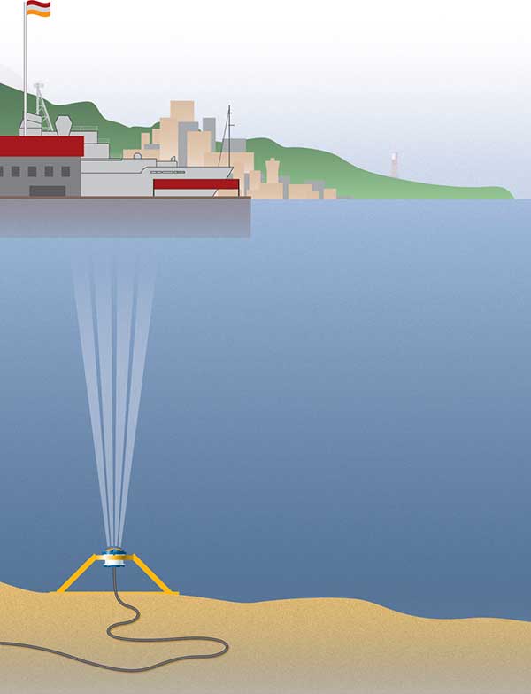 Workhorse II Monitor ADCP illustration